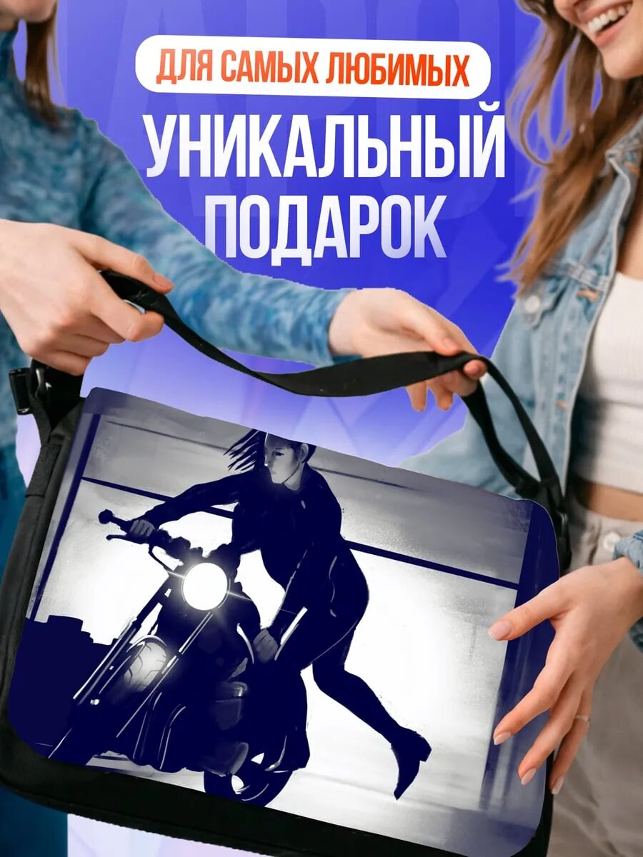Сумка Девушка на мотоцикле — фото 1