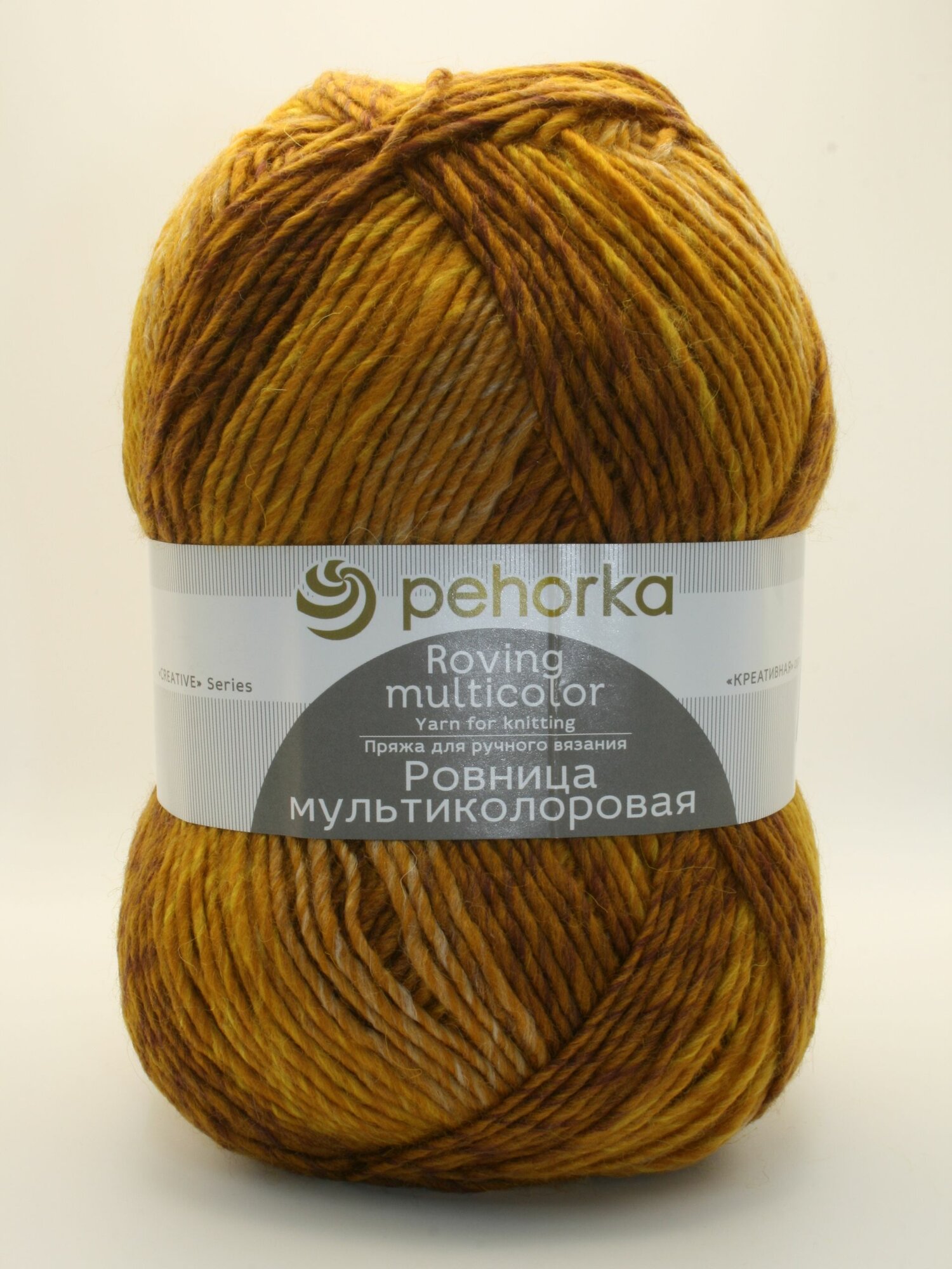 Пряжа Пехорка Ровница Мультиколоровая 1634 (5 мотков, 200г/400м) пчелиный улей
