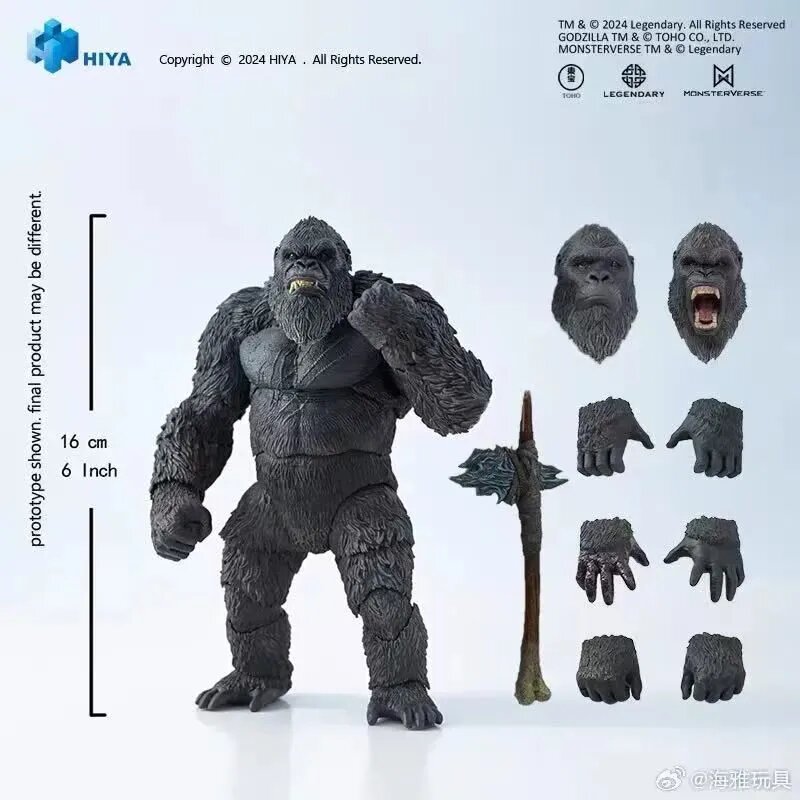 HIYA Godzilla vs. Kong 2/ фигурка-KING KONG 2024/Подарок для мальчика/16CM