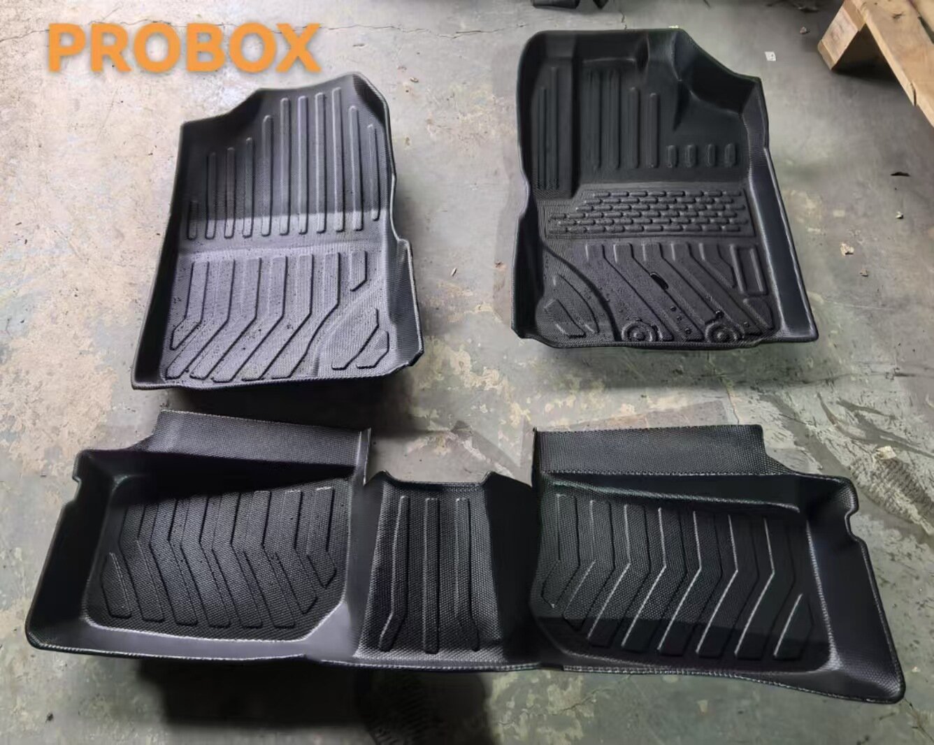 Специальные коврики для Toyota PROBOX Однослойные Полный охват Высокие края Экологичный материал ТПЭ