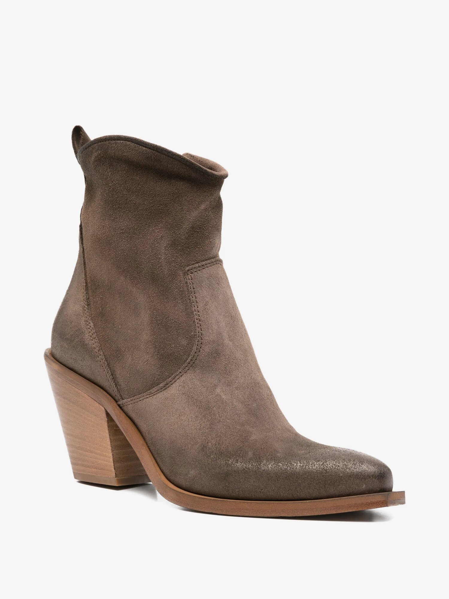 Ботинки Metisse Suede pointed-toe cowboy boots, размер 39, brown — фото 1