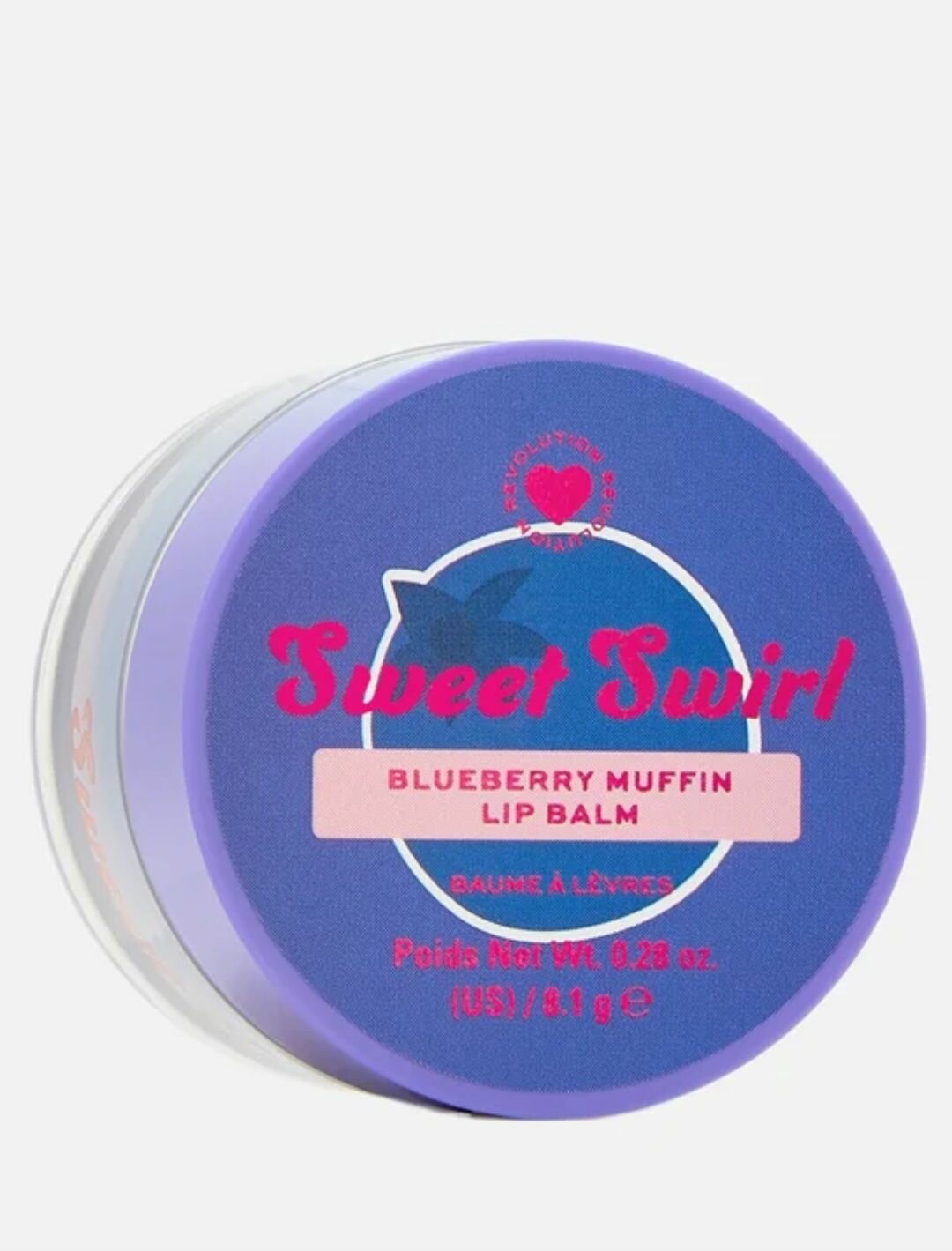 Бальзам для губ I HEART REVOLUTION sweet swirl lip balm Blueberry Muffin