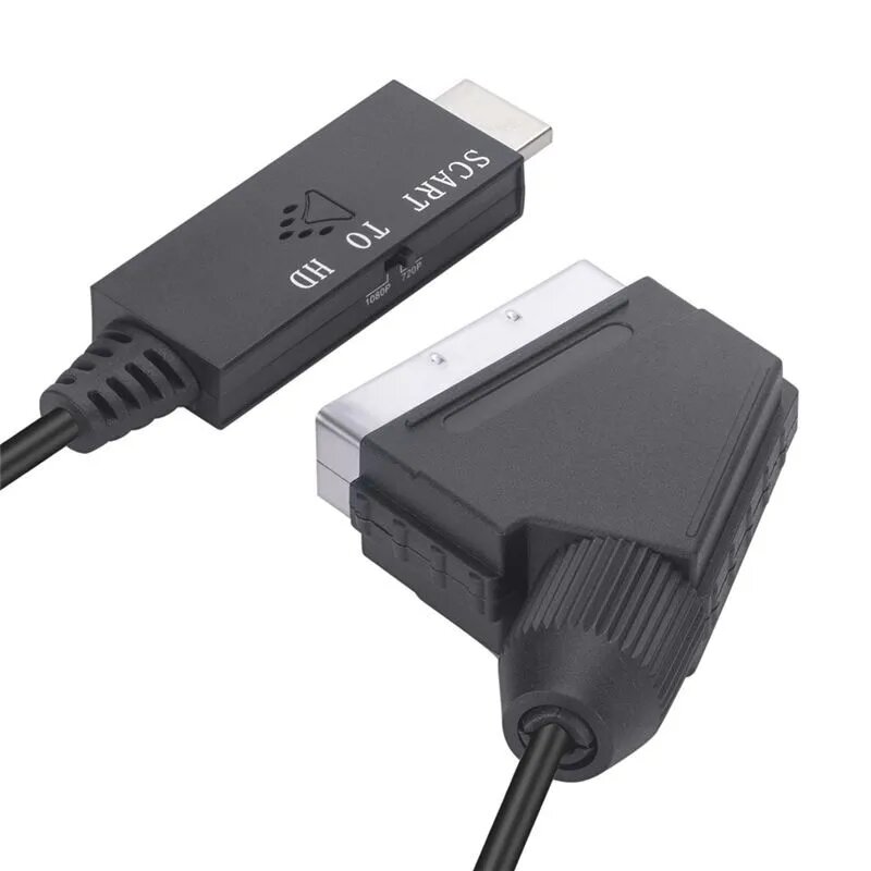Scart-HDMI-совместимый ТВ-аудио-видео адаптер 1080P/720P конвертер шнур для HDTV