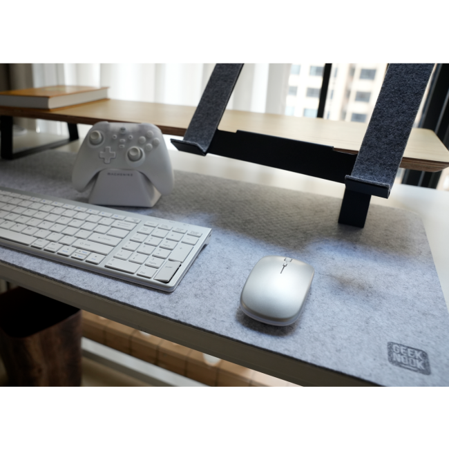 Geek Nook 20240408 Коврик для мыши/ Mouse pad GEEK NOOK 80*40CM Light Gray Felt — фото 1