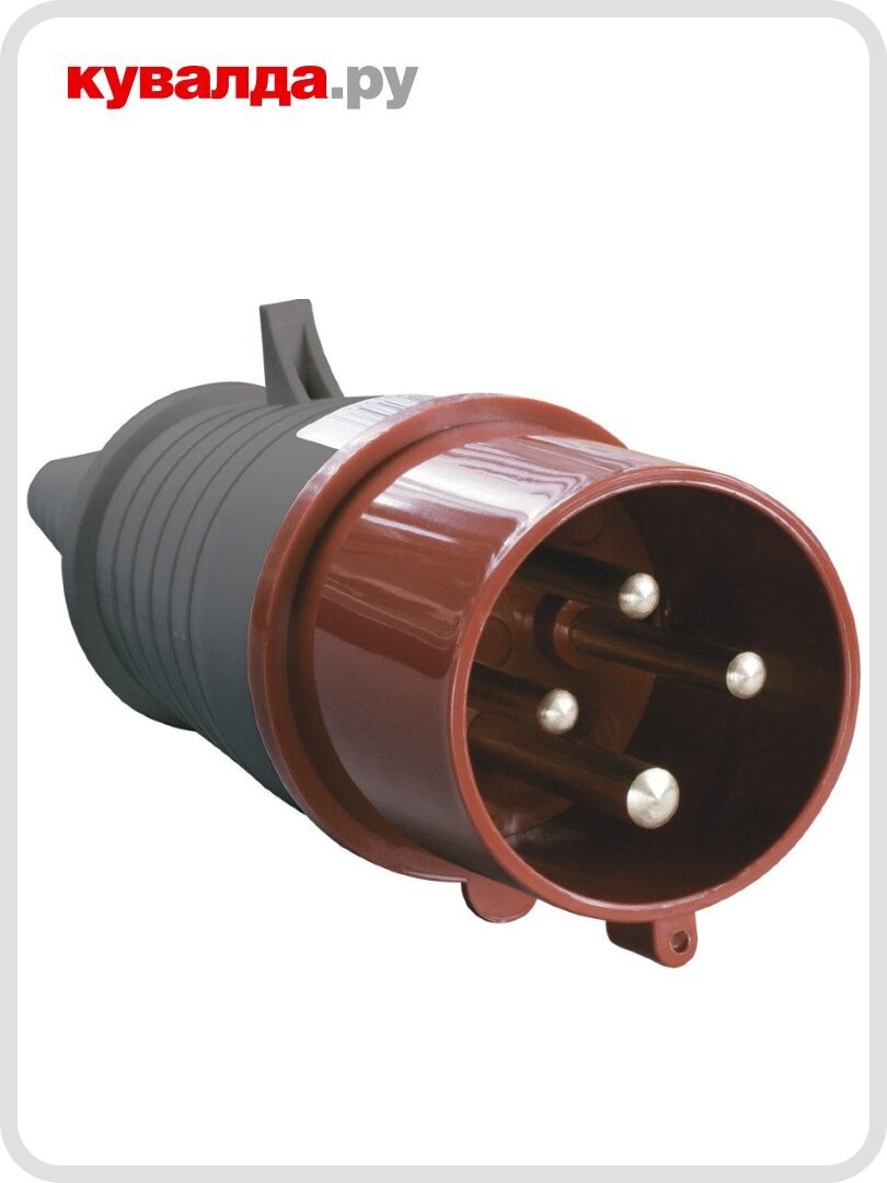 Вилка электрическая кабельная IEK ССИ-024 32а 3p+pe 380в ip44
