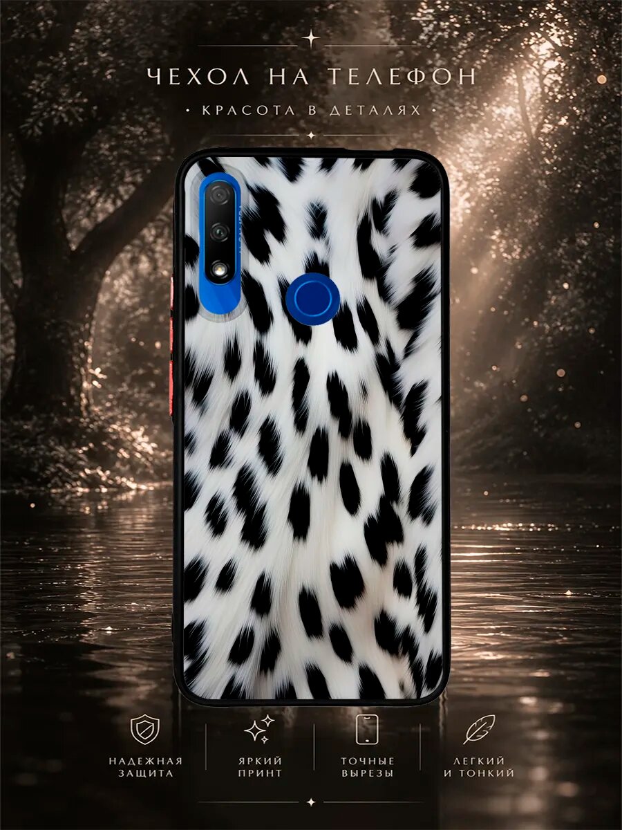 Матовый чехол на Honor 9x Принт далматинец