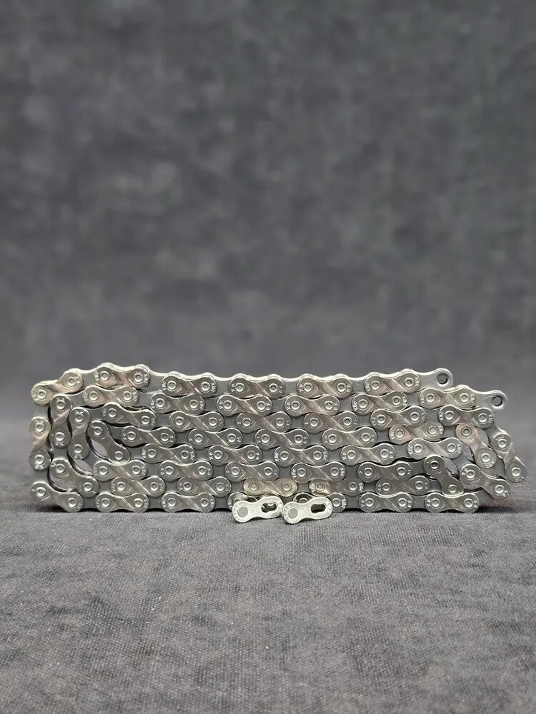 Цепь велосипедная KMC X9 Silver-Gray, 9 скоростей, 110 звеньев / 138.5 мм, с замком MissingLink 9R/CL556R в комплекте
