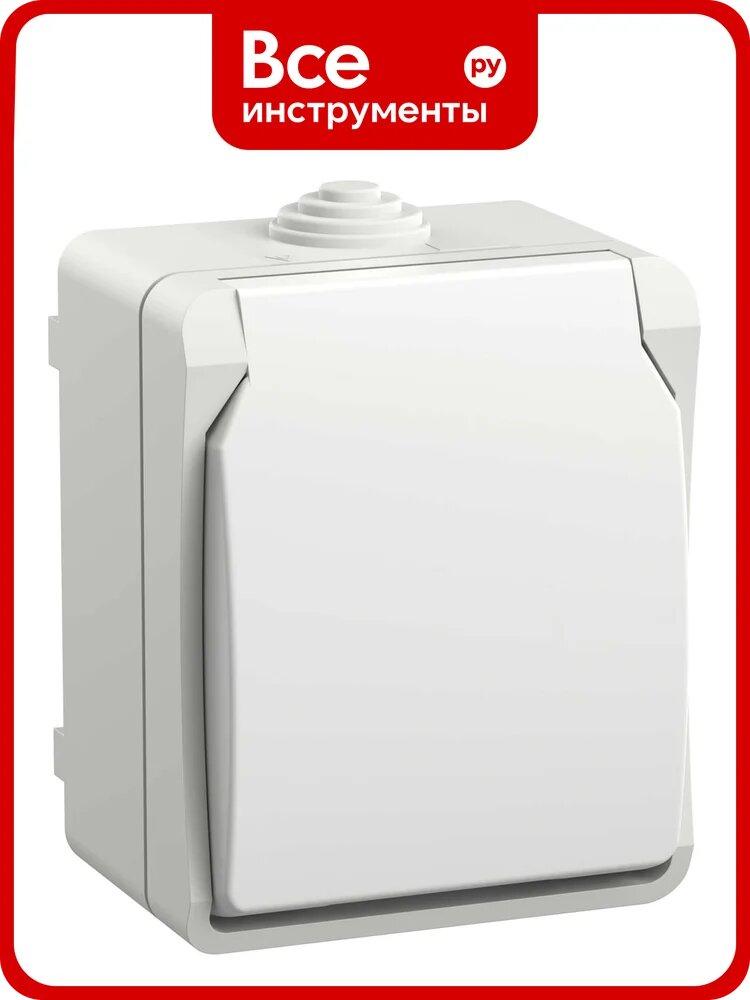 Розетка IEK FORS с з/к/ш о/у 16А IP54 РСб20-3-ФБ, белый ERS12-K01-16-54-DC