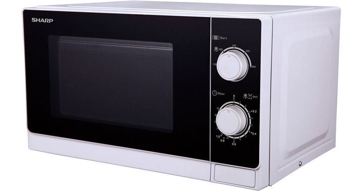 Микроволновая Печь Sharp R-2000RW 20л. 800Вт белый/черный