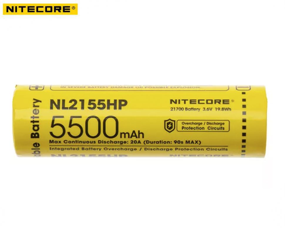 Аккумулятор li-ion Nitecore NL2155HP 21700 Li-ion 5500 mAh