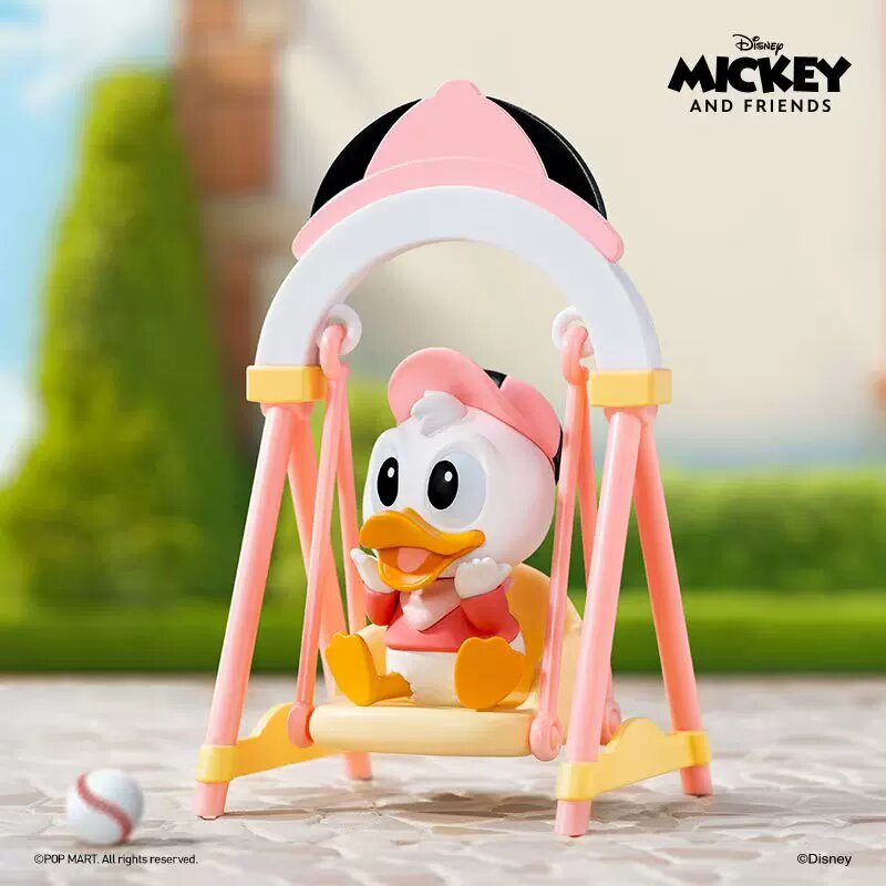 POPMART Фигурка Хьюи Disney Качели Blind Box Игрушка Подарок На Стол Коллекция