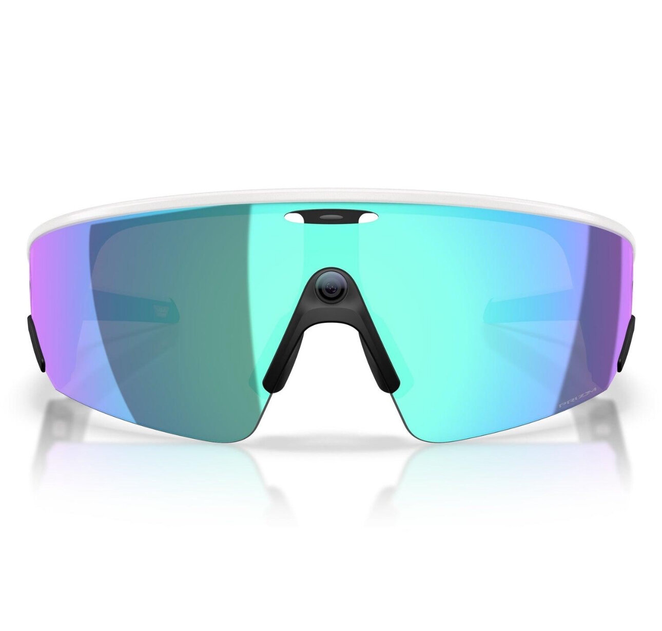 Oakley Vanguard OW8001-0652 White / Prizm Sapphire — спортивные умные очки с камер