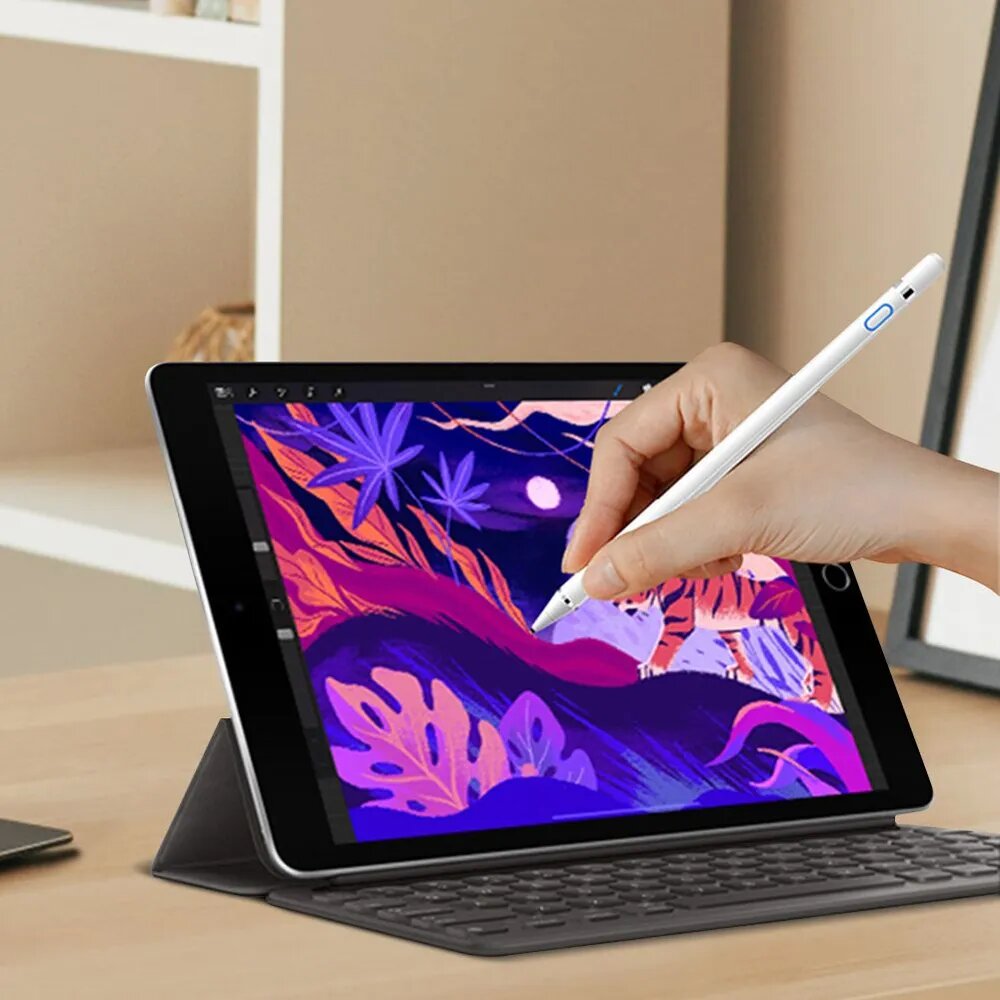Стилус активный для планшета iPad Android iOS белый 178 мм 1 шт.