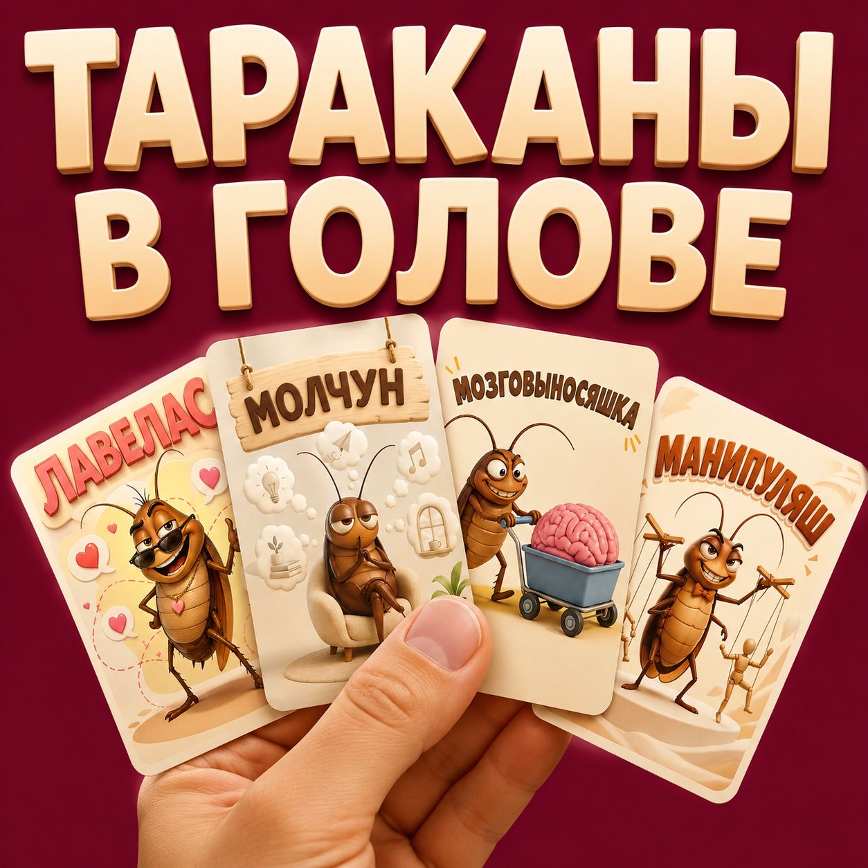 Метафорические универсальные карты "Тараканы в голове"