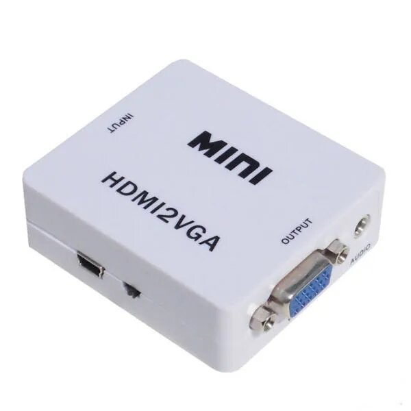 Конвертер с HDMI на VGA с аудио и дополнительным питанием