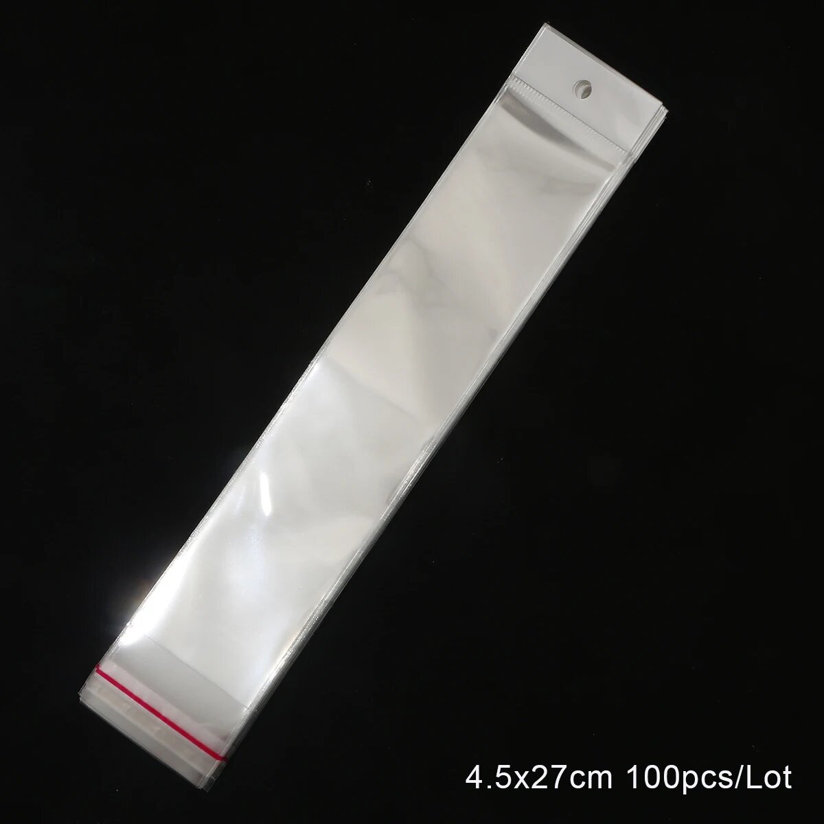 Прозрачные пакеты OPP Beadia 100 шт. Белый, 4.5x27cm