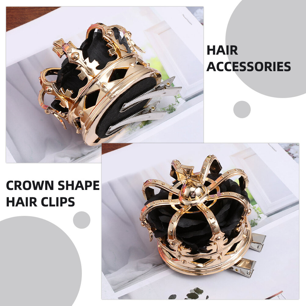 2 Штуки Корона Ободок Для Волос Чёрный Аксессуар Для Halloween И Cosplay 8.00X7.50X7.50Cm