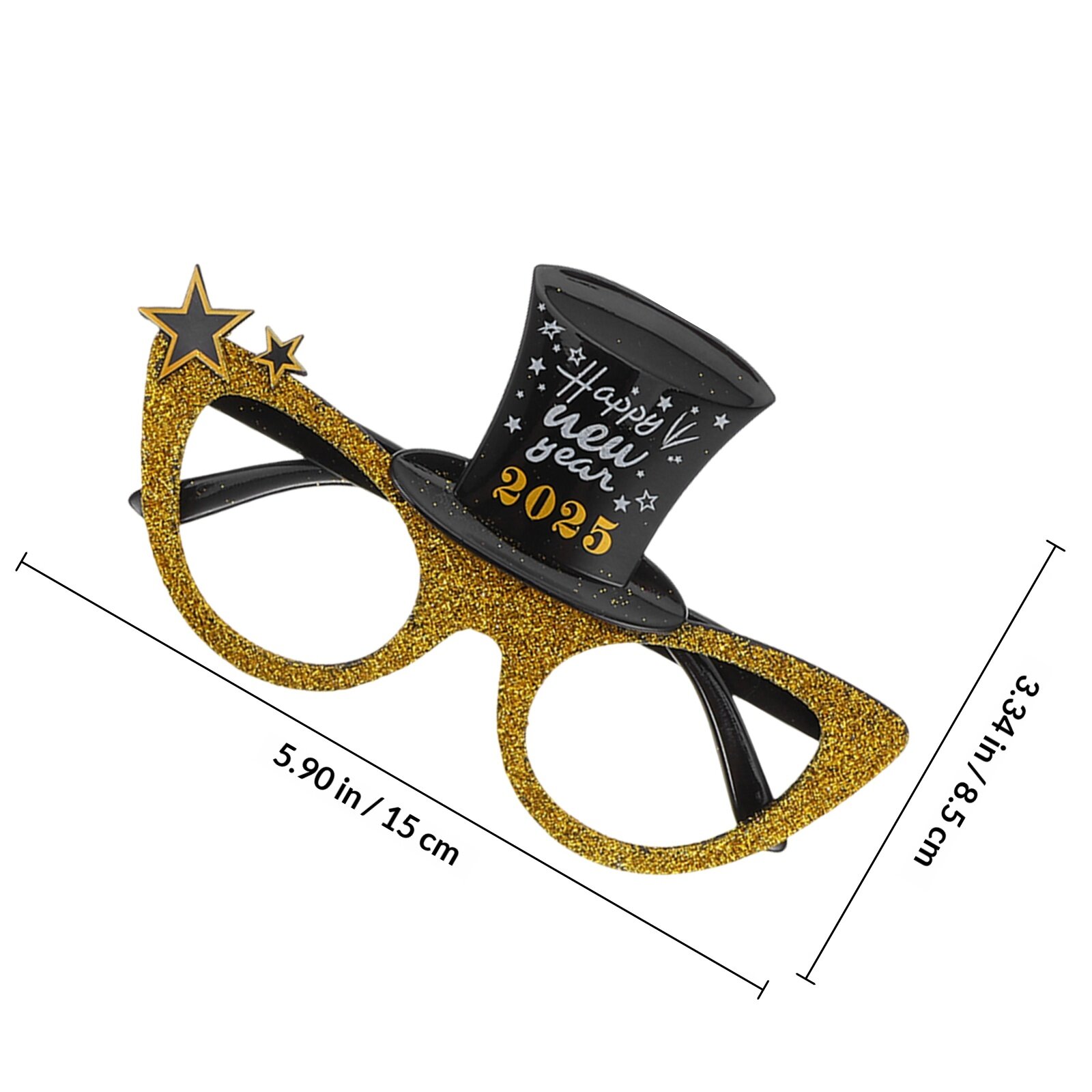 Очки Для Новогодней Вечеринки 2025 Множество Цветов Размер 15.00X14.00X8.50Cm