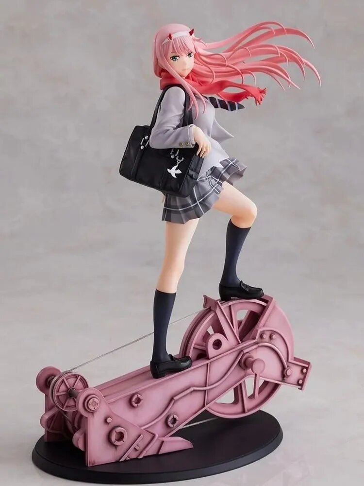 Фигурка Zero Two (Двойка Ноль) Darling in the Franxx, школьная форма, 28 см