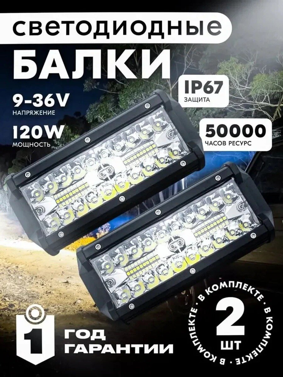 Know EasyxПрожектор автомобильный 2 шт. арт. cs120w стандартная классическая модель