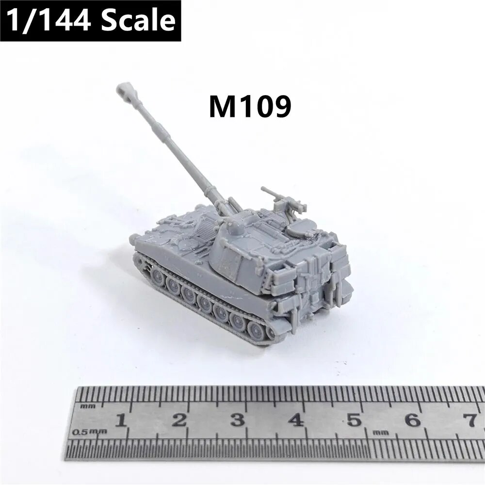 Миниатюрная модель танка в масштабе 1:144, напечатанная на 3D-принтере, из смолы, основные боевые танки армии США Второй мировой войны M4A1/M3/M26/M4A3/M1128