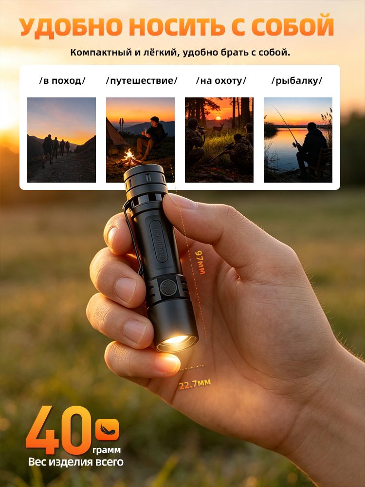 SUPERFIRE Фонарь ручной — фото 1