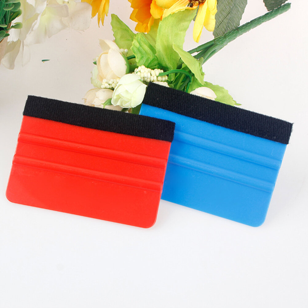 5 Шт Скребок Для Авто Окон С Фильмом Из Пластика И Фетра 10.00X7.00X1.00Cm