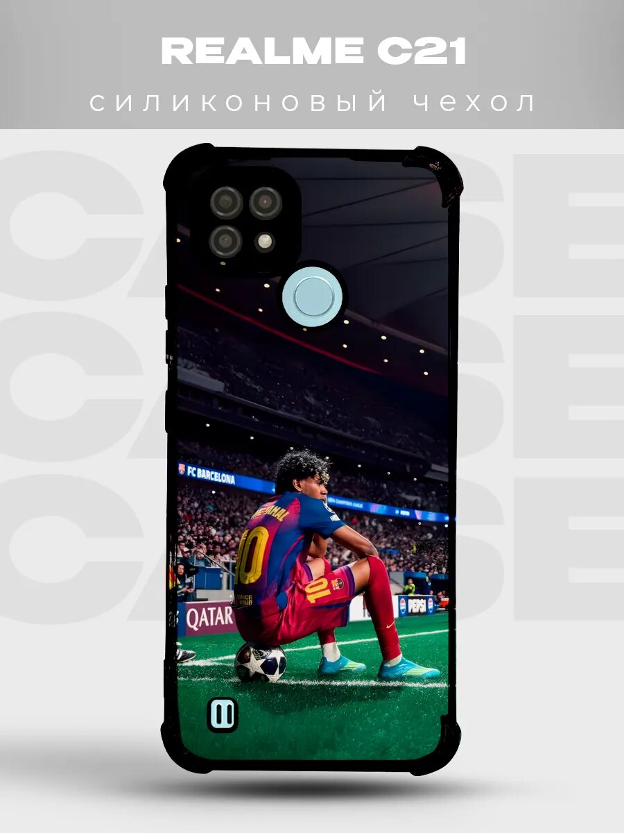 Чехол на Realme C21 Барселона футбол