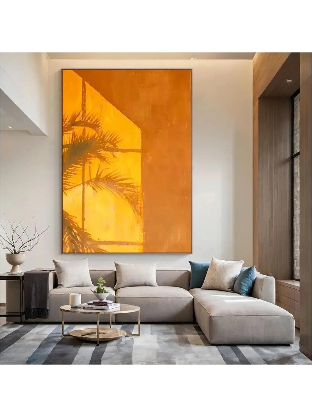 Картина 110x180 см, абстракция, акрил на брезенте, без рамки