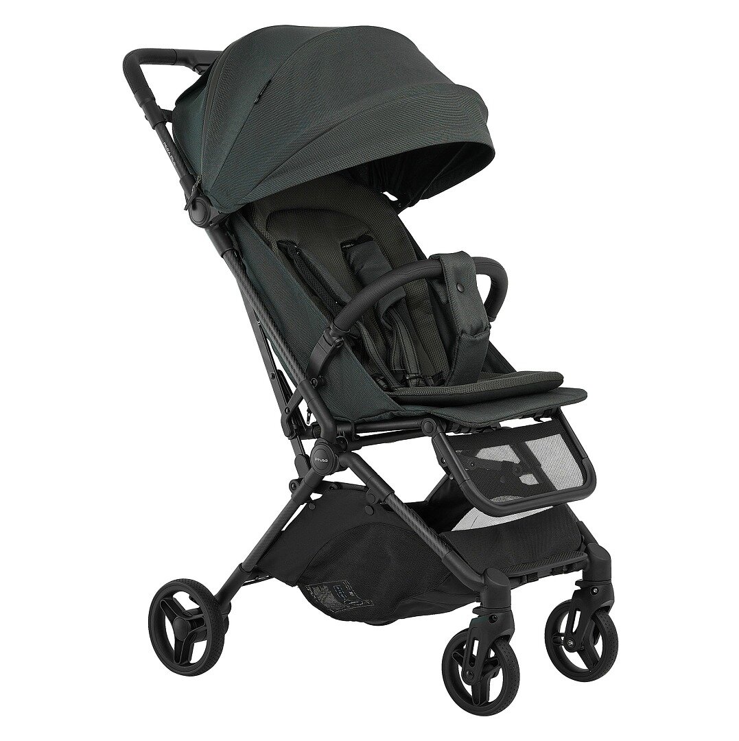 PITUSO коляска детская PERA Plus (прогулочная) Magnet Grey/рама carbon/PU