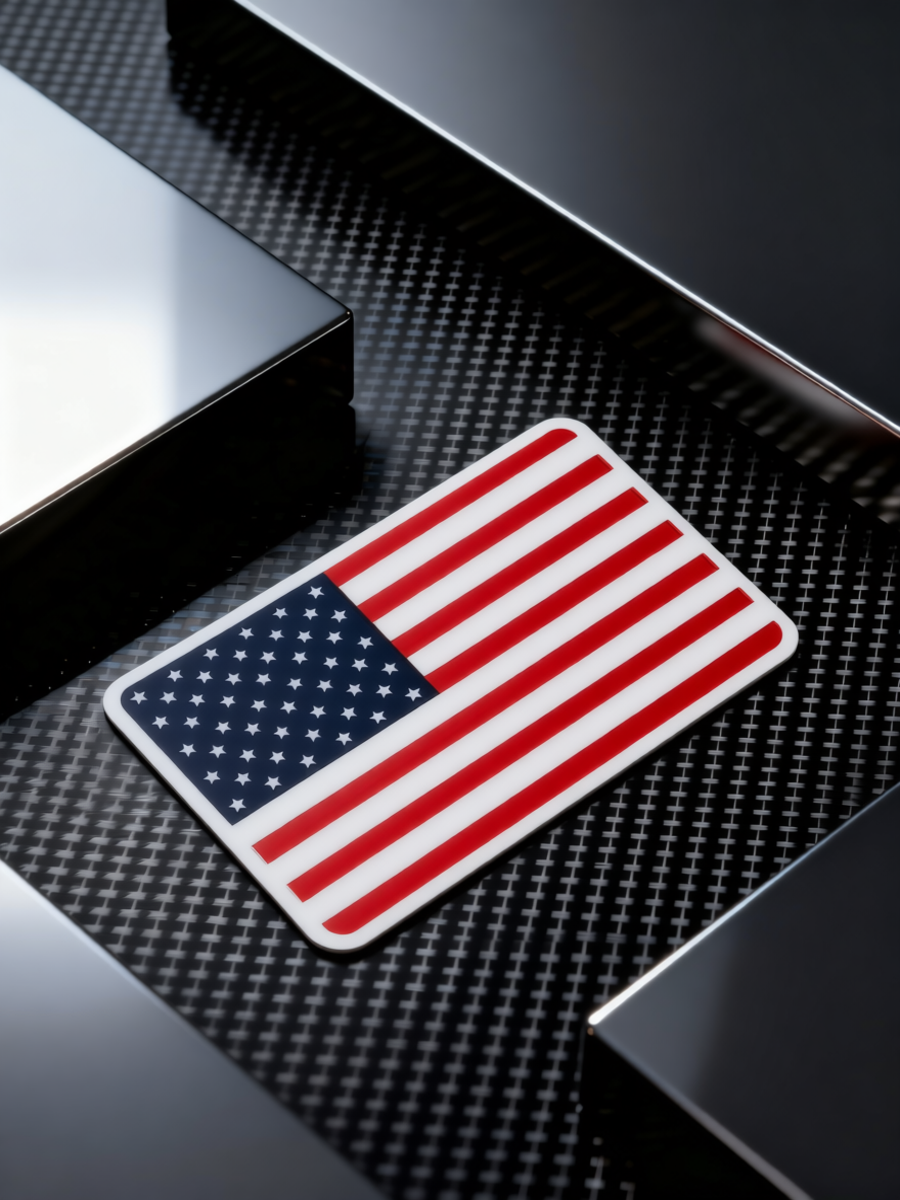 Наклейка для автомобиля в виде американского флага, декоративная, 1 штука