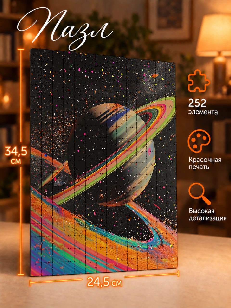 Пазлы 252 элементов Космос планеты