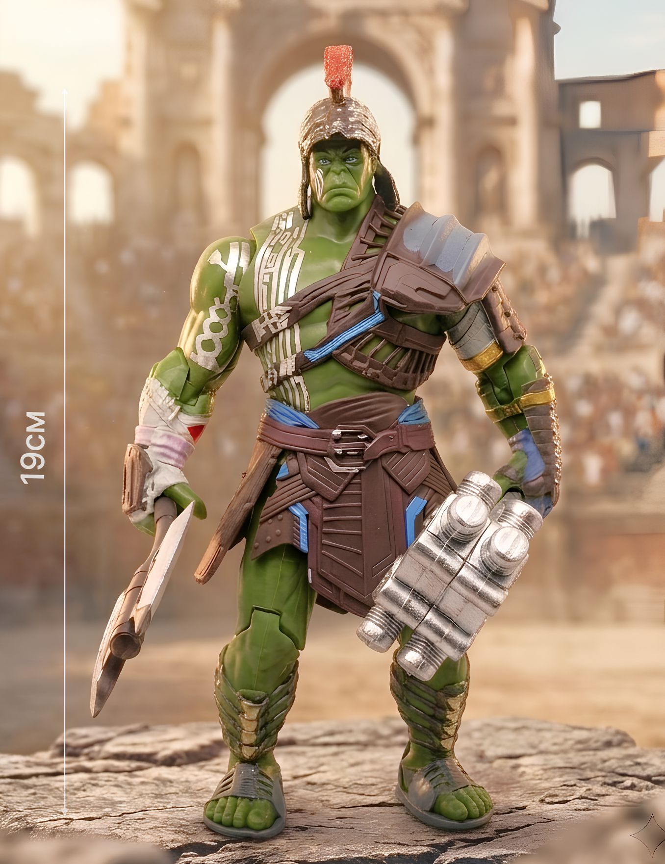 Фигурка Мстители Халк в доспехах с оружием / Hulk (19см, пакет) PLAYSKOOL