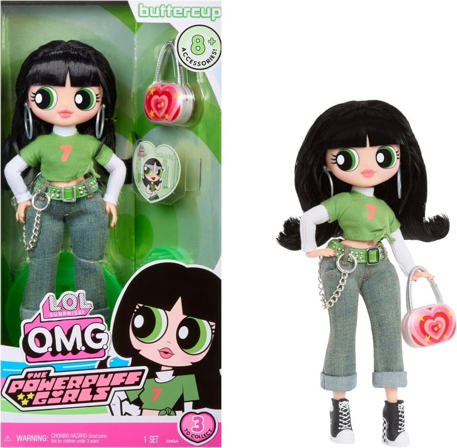 Кукла LOL Surprise O.M.G. Powerpuff Girll Buttercup, зеленый