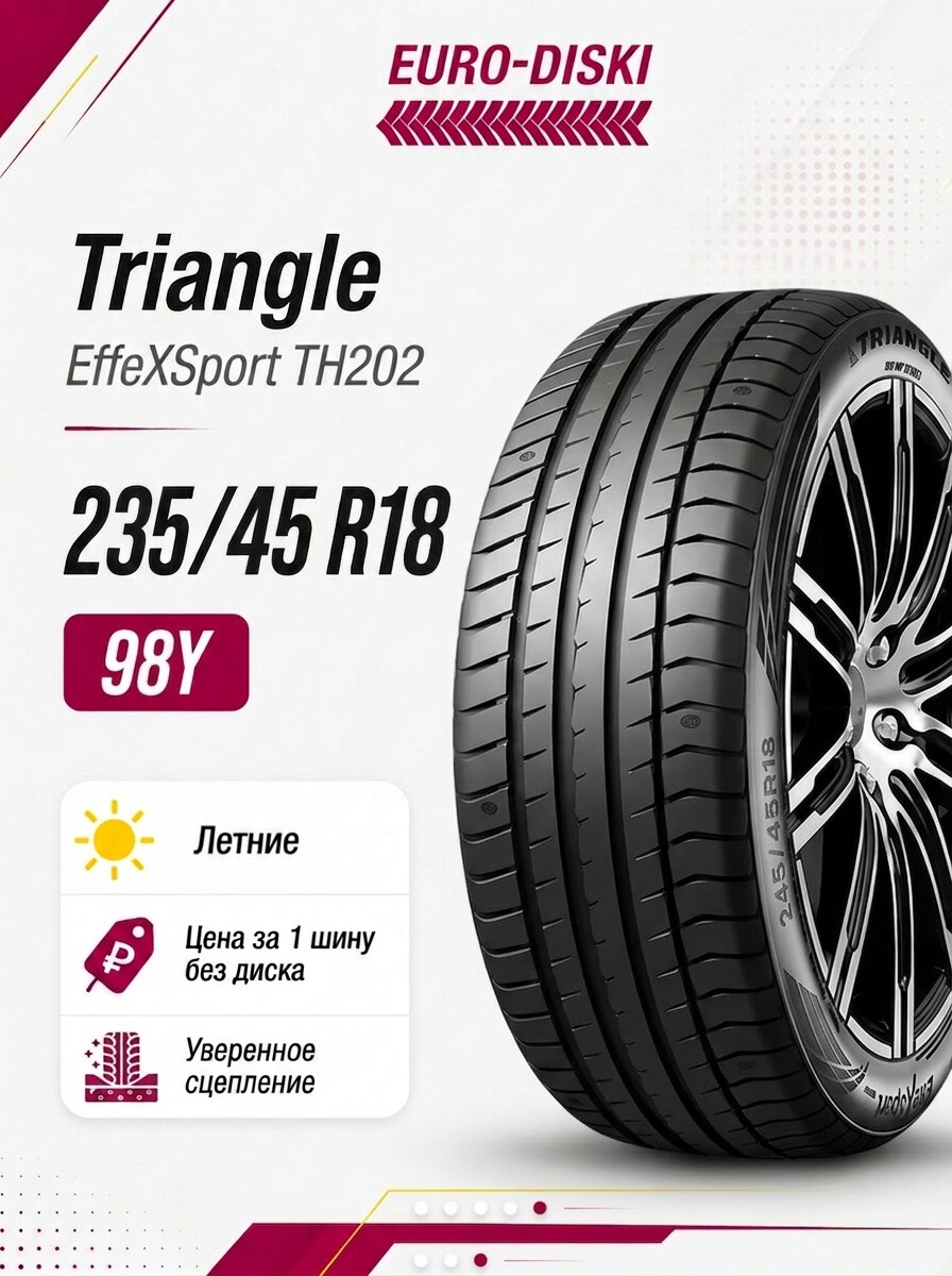 Летние шины 18/235/45 Triangle EffeXSport TH202 98Y