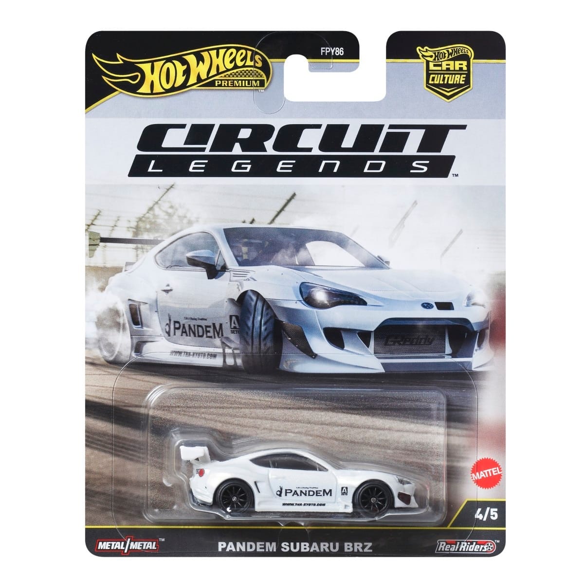 Игрушечная машинка Hot Wheels Premium Культовые автомобили Pandem Subaru BRZ JBK64, масштаб 1:64