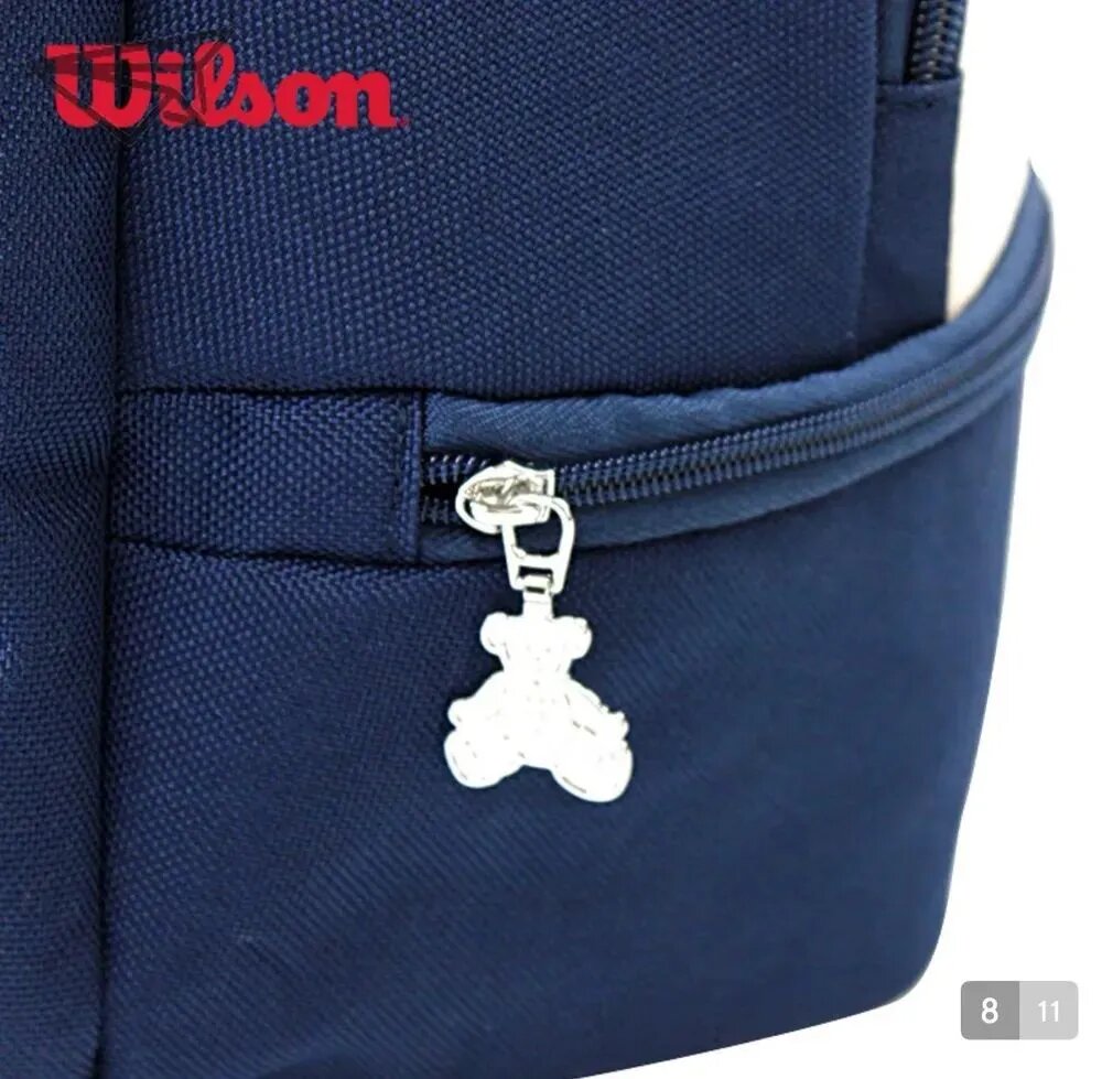Рюкзак Wilson для тенниса MINIONS с отделением для обуви и ракеток, темно-синий — фото 1