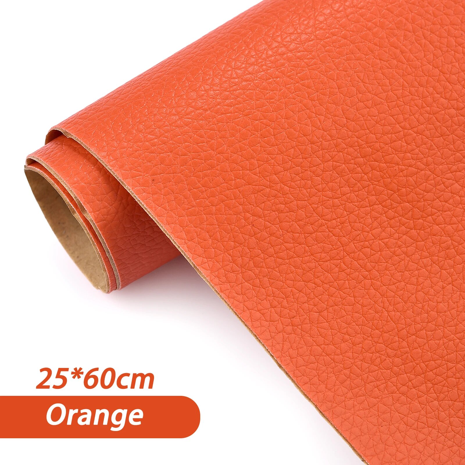 Самоклеящиеся заплатки из искусственной кожи 20x30см/25x60см Оранжевый, V-25x60cm
