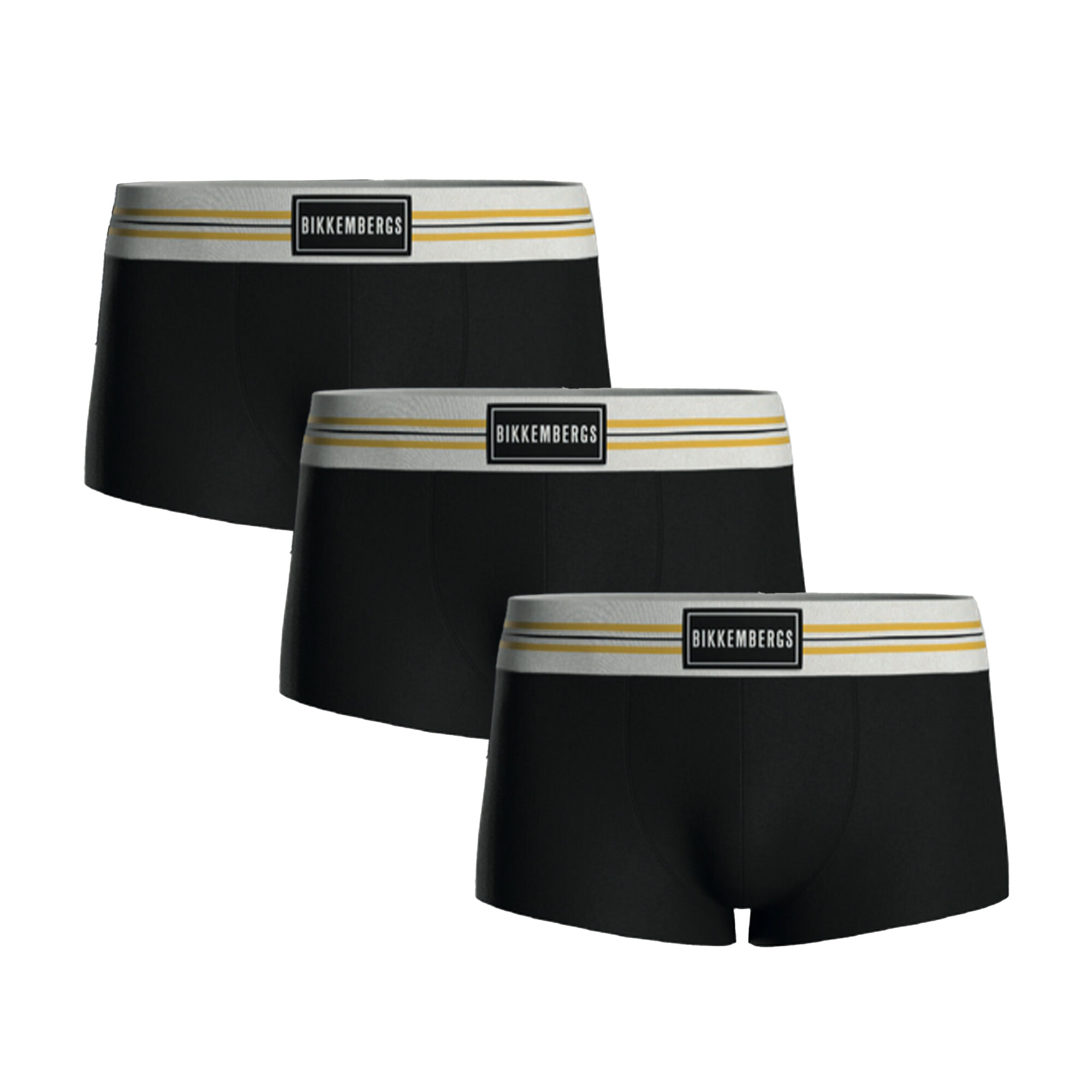 Набор мужских трусов боксеров 3в1 черные Bikkembergs BKK61UTR01TR L (48)