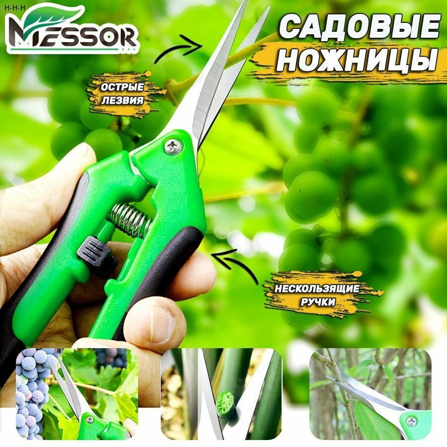 Садовые ножницы, лезвиеНержавеющая сталь, Секаторы, Ручные секаторы, высоторезы, сучкорезы
