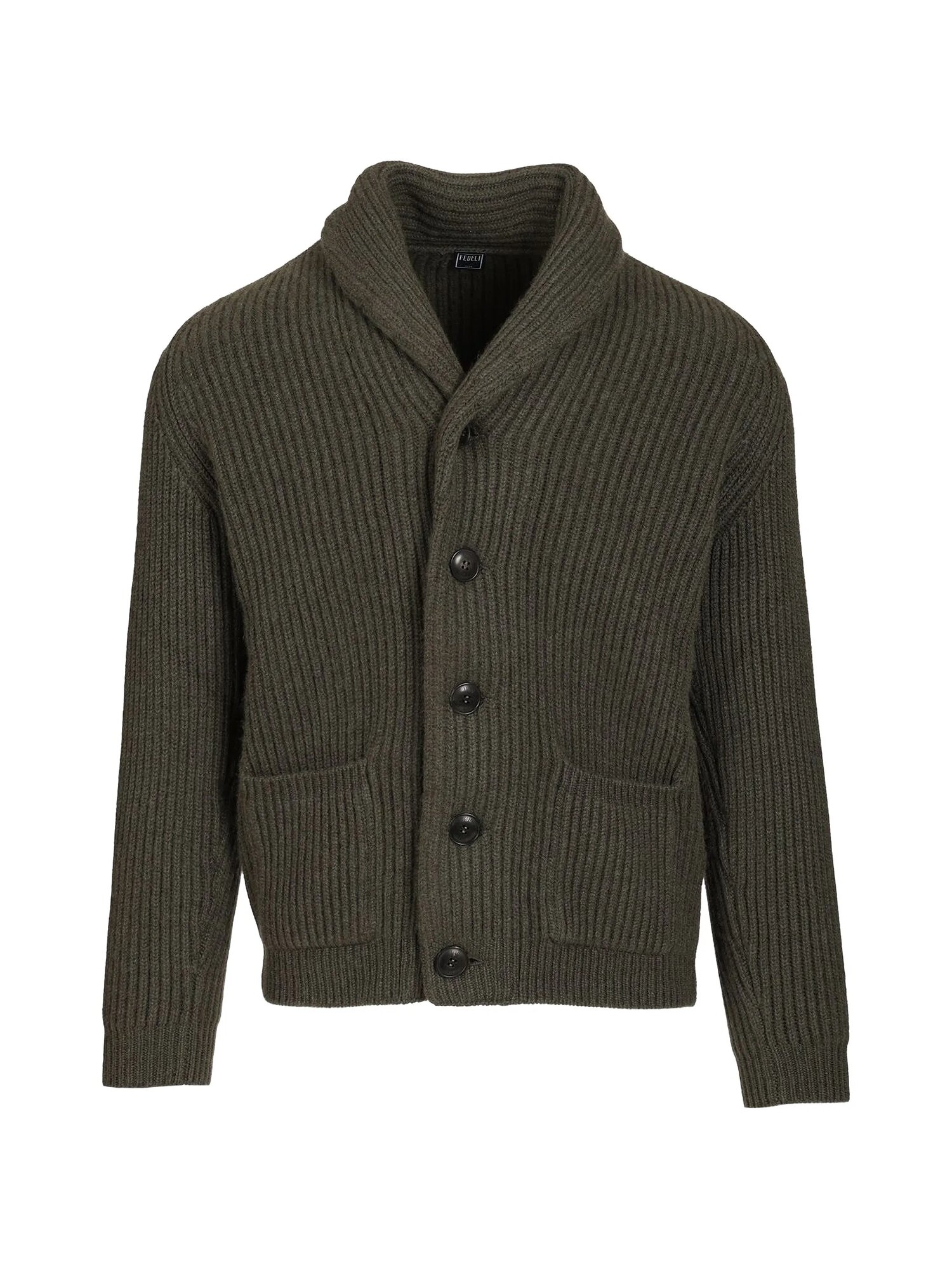 Кардиган Ribbed shawl-collar cardigan