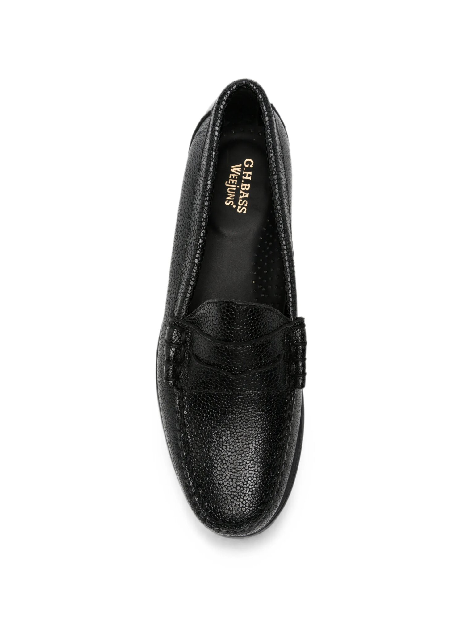 Лоферы G.H.BASS Weejuns Larson stingray-effect leather loafers, размер 46 — фото 1