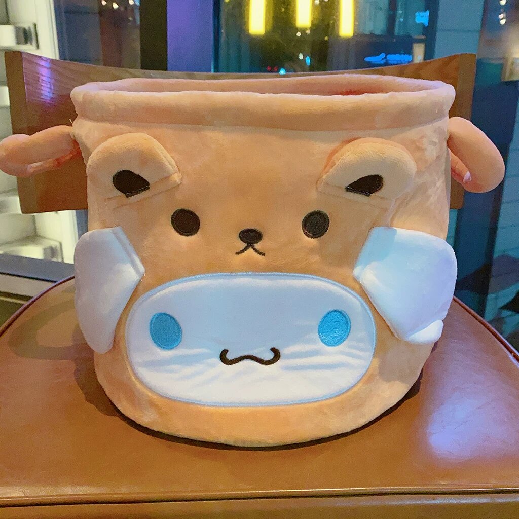 Пластиковый бин для белья с рисунком Юки Дог 31x23 см компактный органайзер для спальни и шкафа