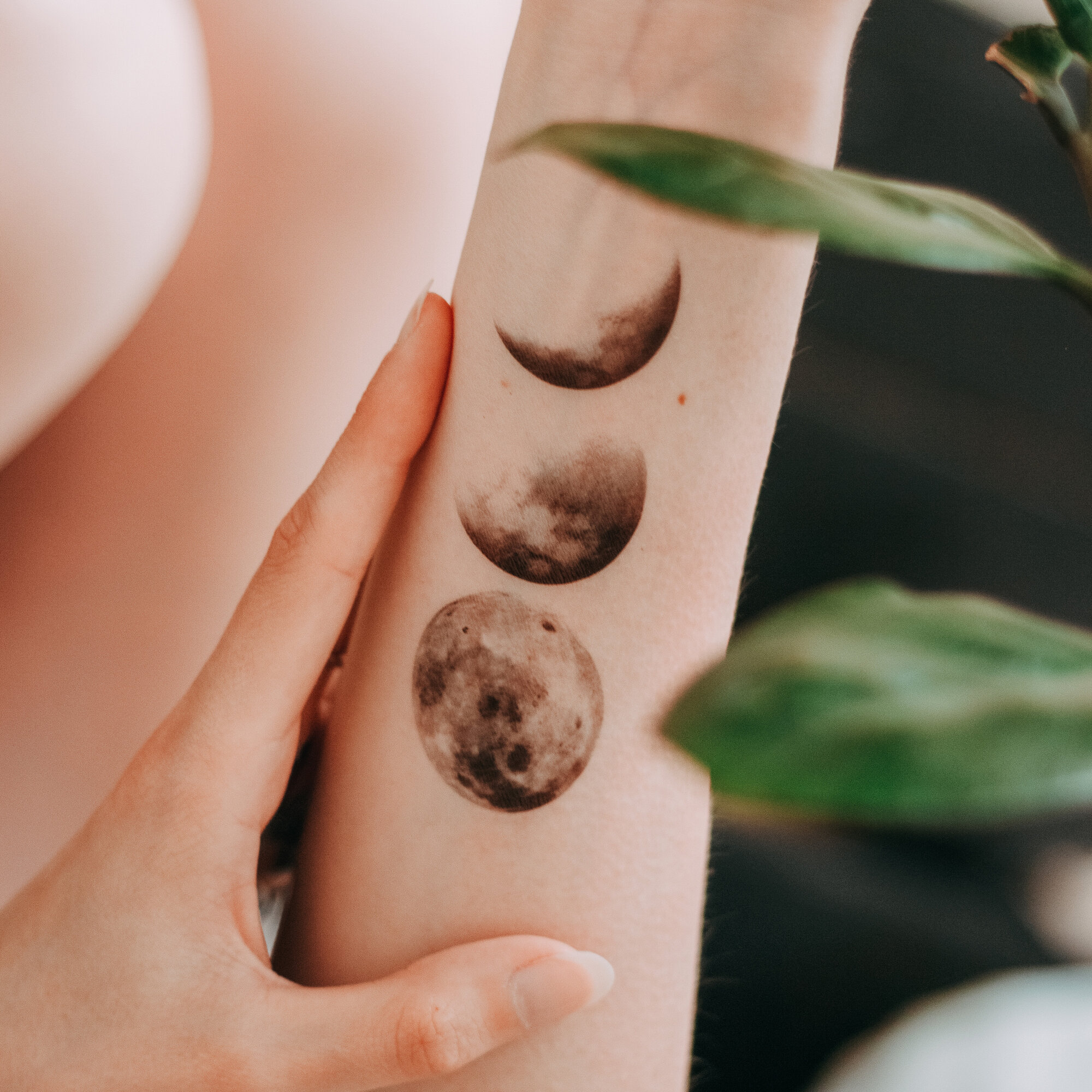 Tattoo'шки Временная тату "Фазы луны" 10*6см 10х6 см