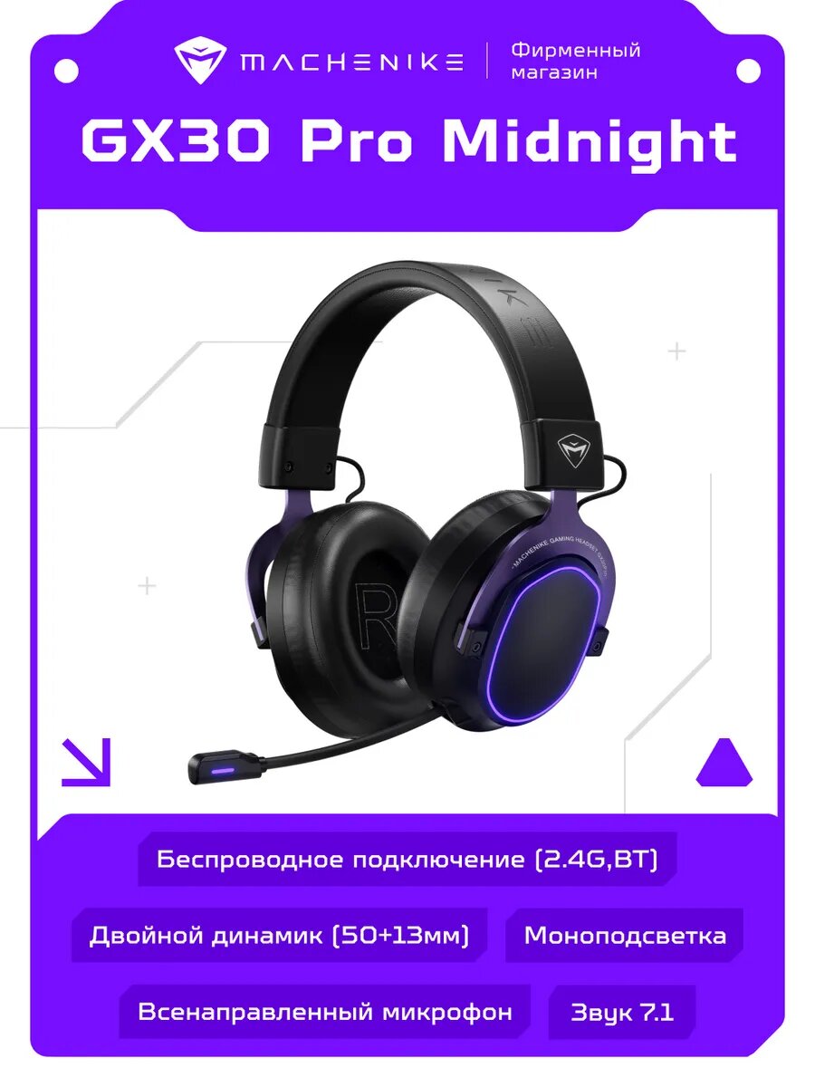 Игровые проводные наушники GX30 Pro Midnight JJ02GB00HRU