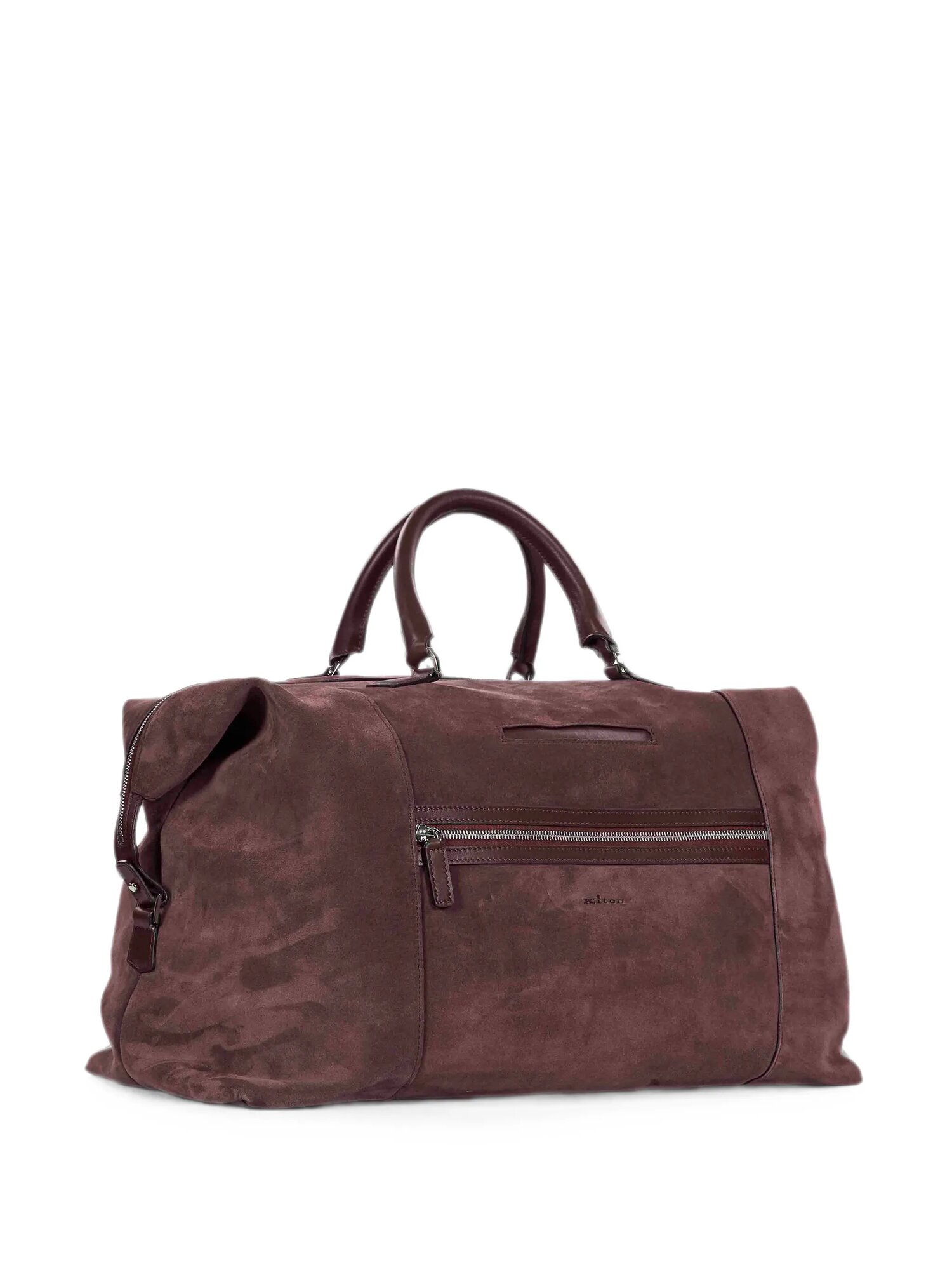 Сумка Kiton Leather-trim suede holdall