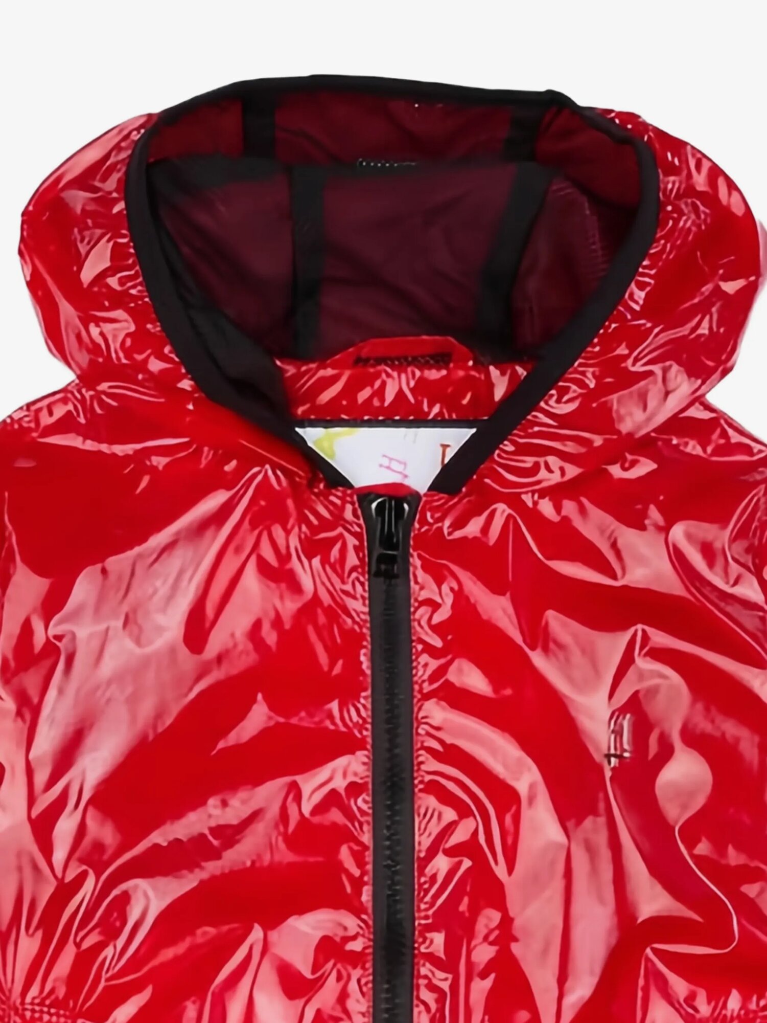 Куртка Herno Hooded zip-up rain jacket, размер 8 лет, красный — фото 1