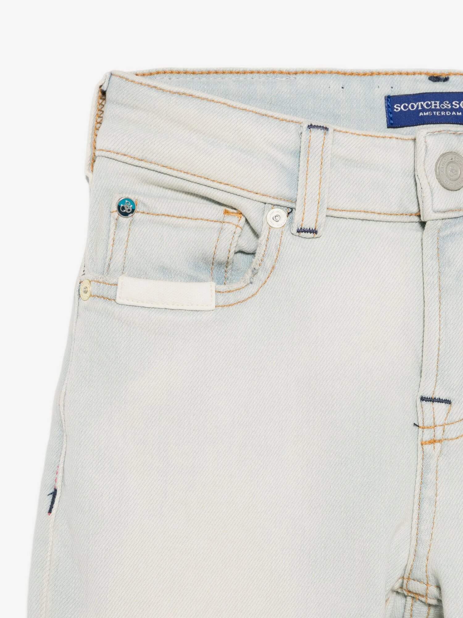 Джинсы SCOTCH & SODA Distressed jeans, размер 16 лет, синий — фото 1