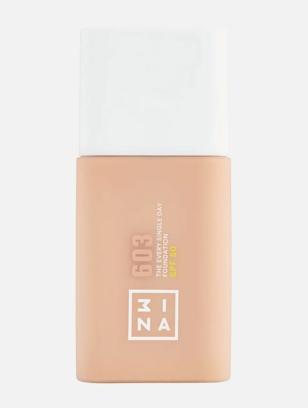 Легкая тональная основа для лица spf50 3INA the every single day foundation 603