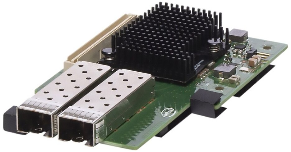 Сетевая карта Intel Ethernet Server Adapter X710-DA2 for OCP X710DA2OCP1 PCI-Express 3.0 среда передачи данных волокно 10Gb/s